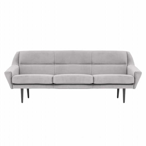 Sofa Skagen Silver Velour, Scandinavian Design | Vinterior