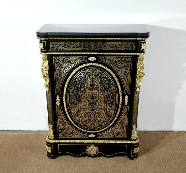Support Cabinet In Blackened Pear Tree, Napoleon III Period Mid 19th ...