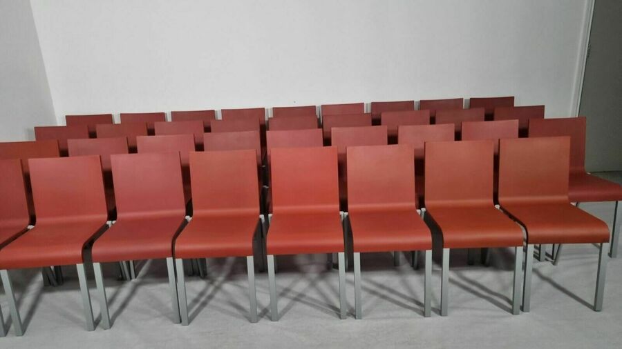 Versatile Vitra 03 Chair In Red | Vitra | Vinterior
