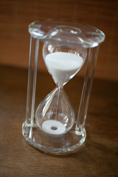 Large Vintage Hourglass, Xl Crystal Glass Hourglass, Timer, 3 Pillar ...