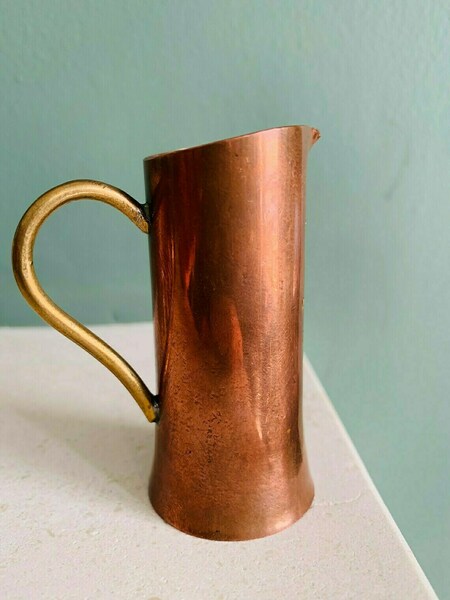 Unique Handmade Copper Jug St Michaels Church With George V Penny Base ...
