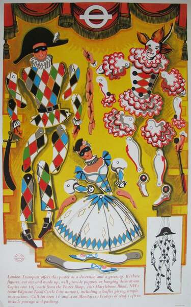 Original London Transport Poster, How To Make A Puppet, 1960s | Osborne ...