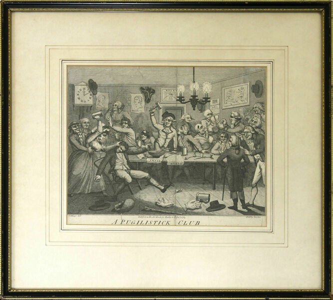 Etching By John Barlow From A Drawing By Samuel Collings A Pugilistick ...