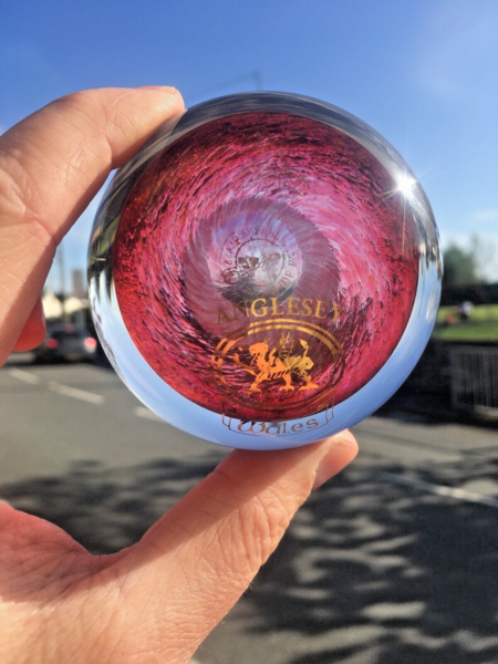 Vintage Laugharne Welsh Studio Glass Red Speckled Anglesey Pebble ...