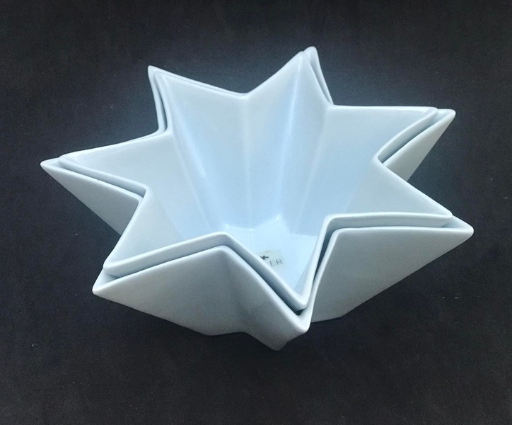 Bowls Porcelain Glaze Star Shaped Vintage Herman August Kahler (Hak ...