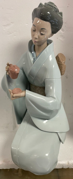 Rare Nao By Lladro Japanese Geisha The Tea Ceremony Figurine 1277 ...
