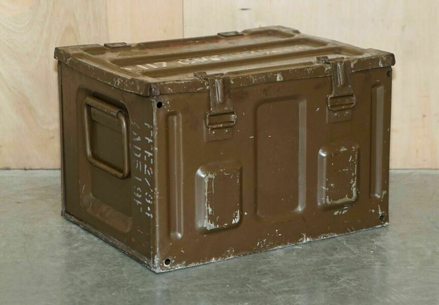 Vintage Military Campaign Used Ammunition Box From Ww2 Stunning Period ...