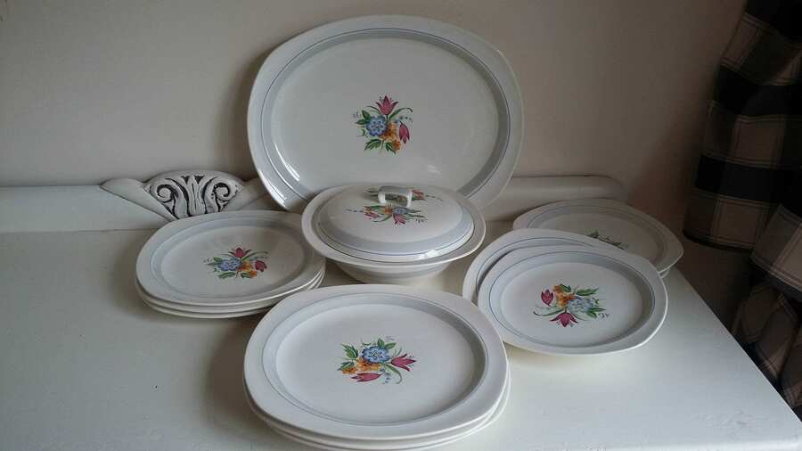 Vintage Part Retro Dinner Service Midwinter Stylecraft | Vinterior