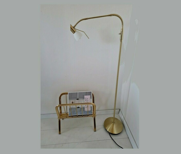 Vintage Mid Century Gold Halogen Floor Lamp Retro Lamp Very Beautiful ...