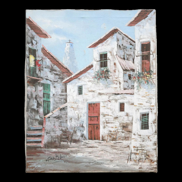 Old Painting Painting On Canvas | Vinterior