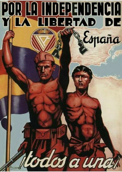 Spanish Civil War Vintage Poster 1937 “Independence And Freedom Of ...
