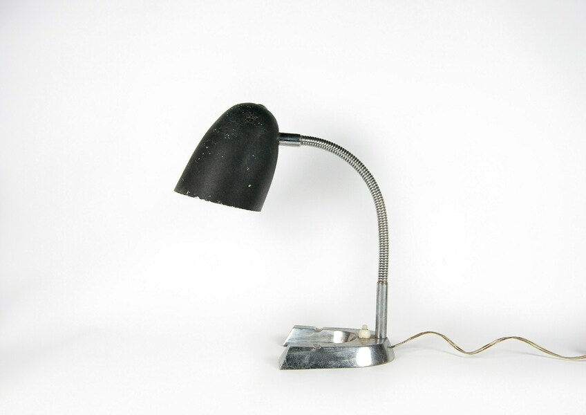 Vintage Lamp, Table Lamp, Desk Lamp, Bedside Lamp, Horseshoe Foot Lamp ...
