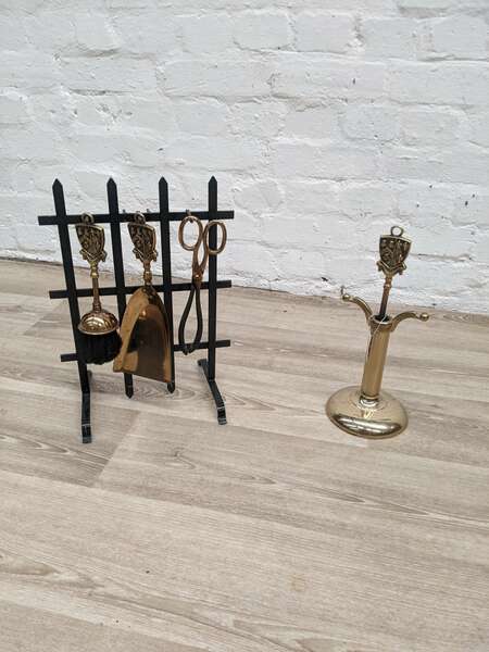 Brass Fire Companion Set | Vinterior