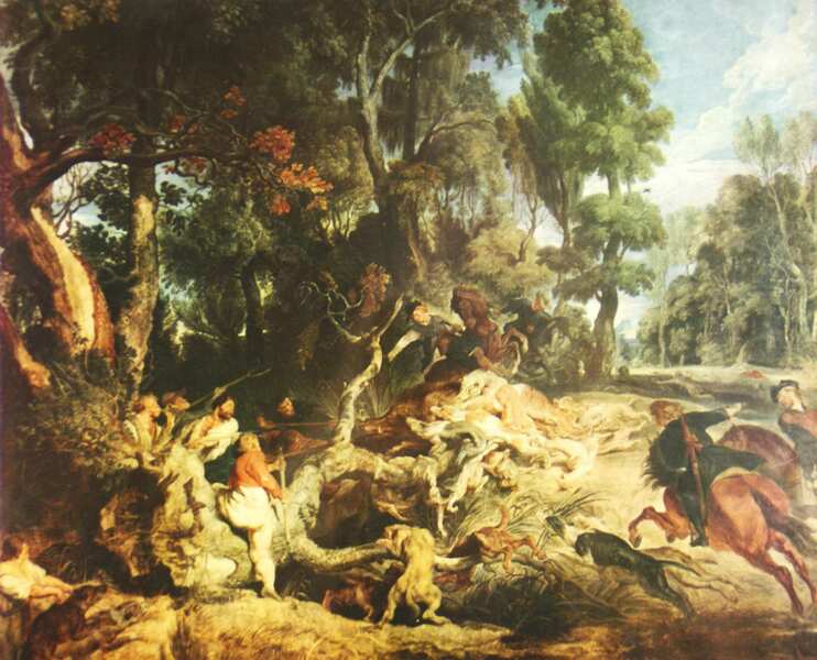 The Wild Boar Hunt By Peter Paul Rubens | Vinterior