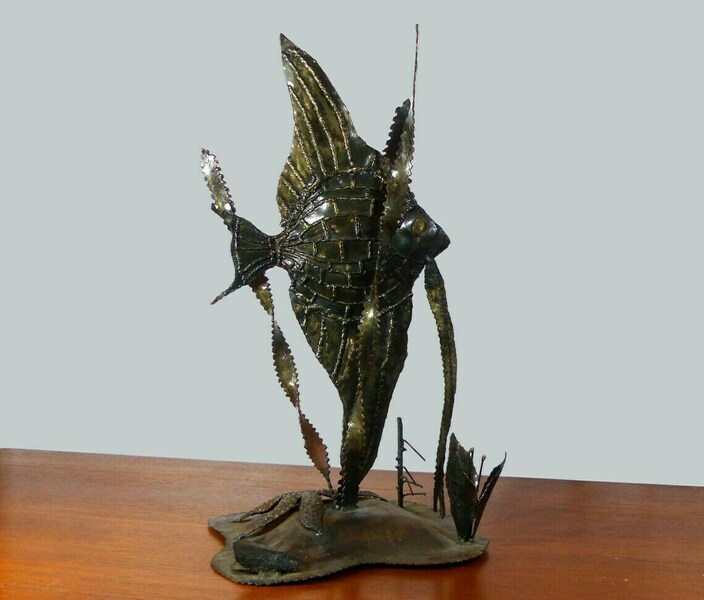 Brutalist Sculpture Of A Tropical Fish 1970 | Vinterior