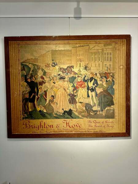A Beautiful & Rare Large Antique Signed Lithographic Advertising ...