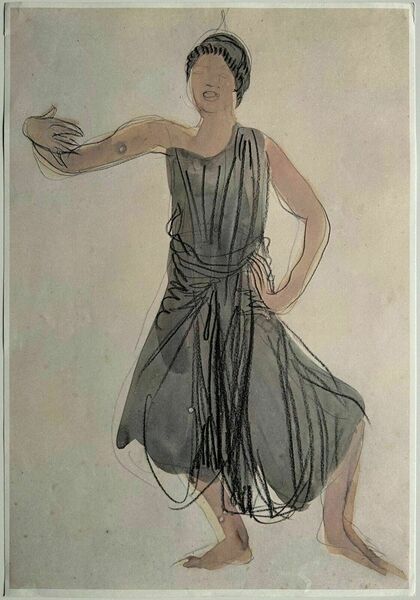 Auguste Rodin Poster The Dancer Offset Museum Reproduction 1990 | Vinterior