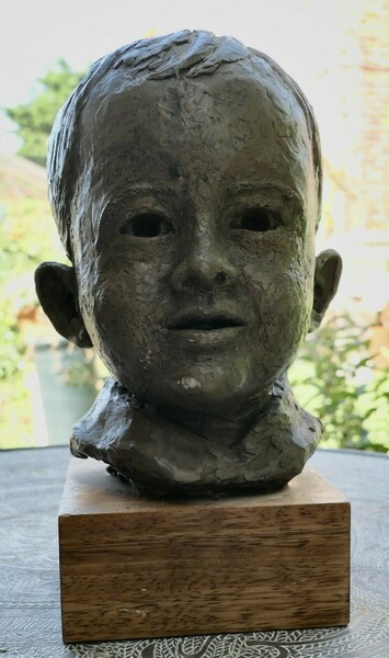 Artist’s Model Bust Of A Very Young Smiling Boy, Signed And Dated ...