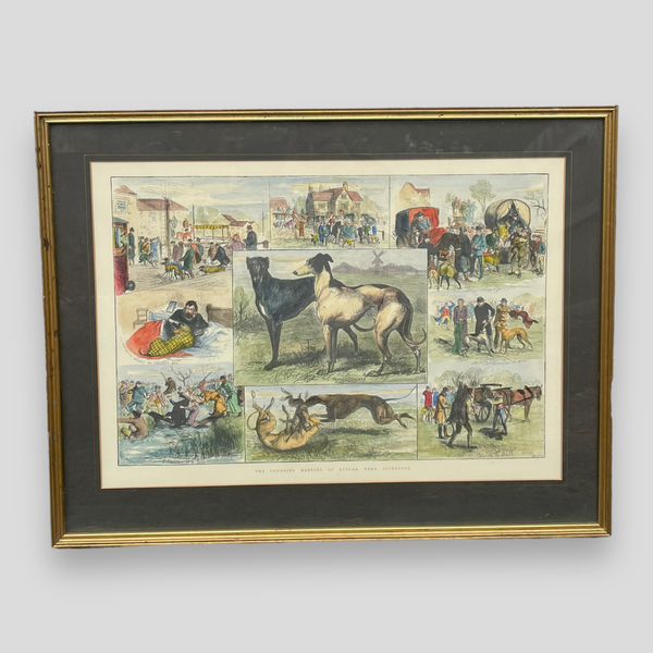 The Coursing Meeting At Altcar, Near Liverpool’, Hand Painted C19th ...