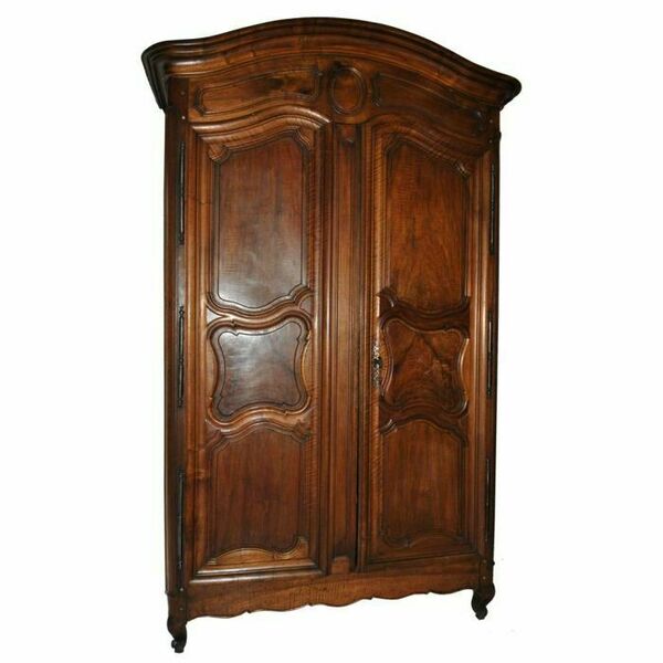 18th Century Castle Wardrobe Walnut | Vinterior