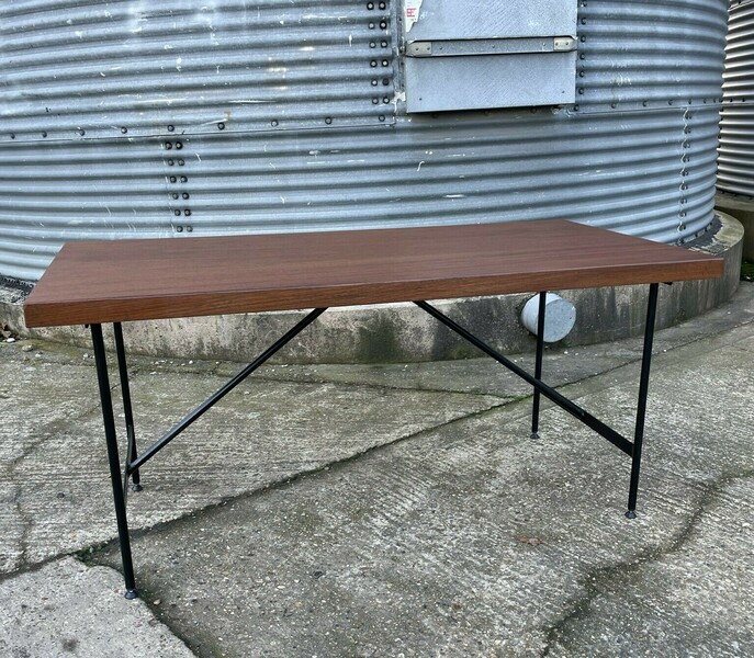 1970s Solid Iroko Top Table, Vintage | Vinterior