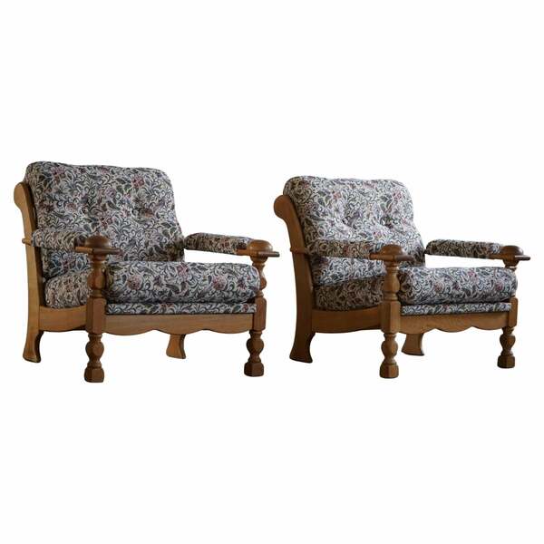 Danish Mid Century Modern, A Pair Of Lounge Chairs, Henning Kjærnulf ...