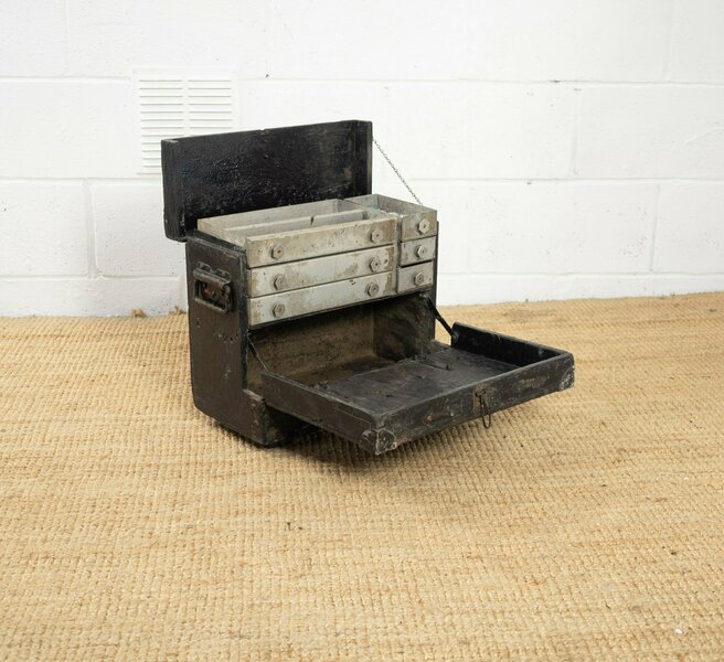 Vintage Scratch Built Engineers Toolbox | Vinterior