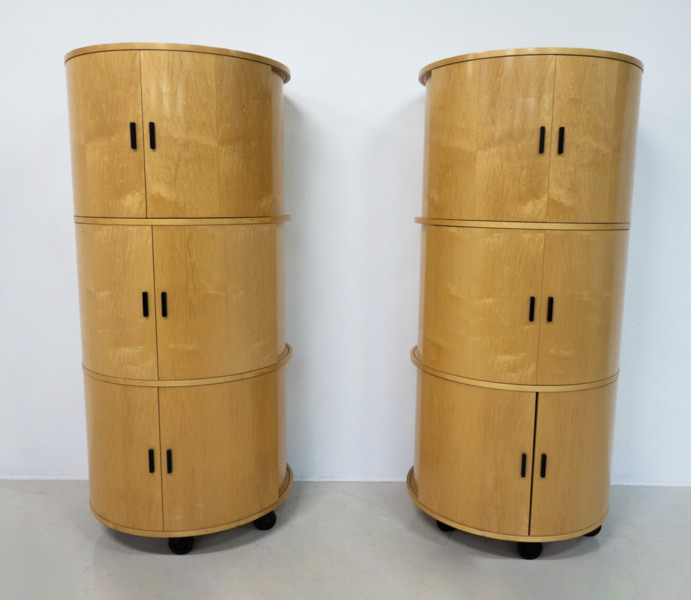 Mid Century Modern Round Cabinets ‘Big O’ By Dirk Meylaerts, 1990 ...