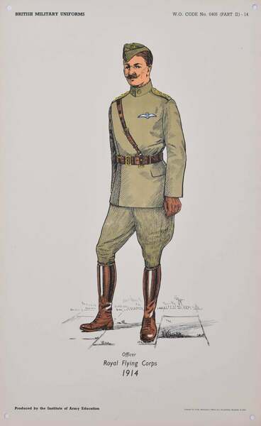 Unknown Royal Flying Corps (Raf) Officer Institute Of Army Education ...