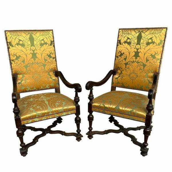 Coppia Poltrone/Troni Tardo '800 Antiques | Vinterior