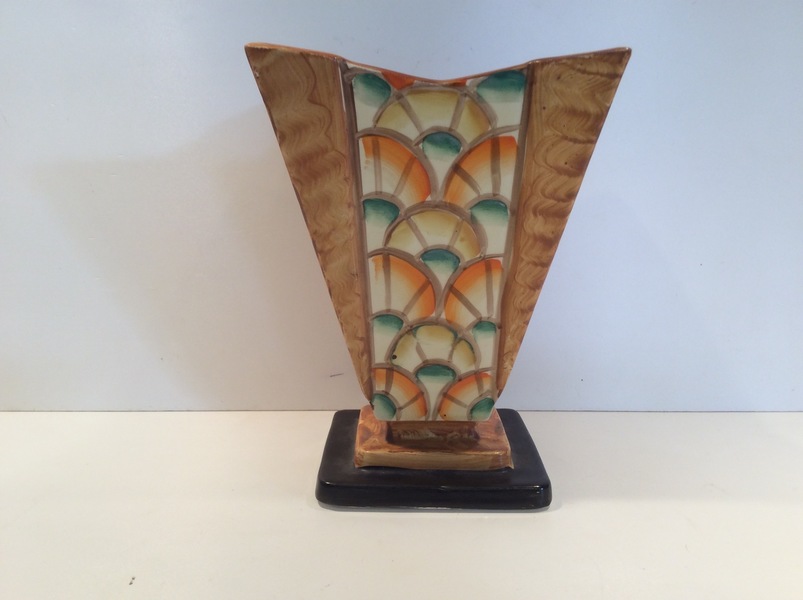 Hand Painted Art Deco Vase By Myott And Son | Myott & son | Vinterior