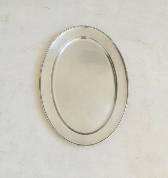 Vintage Extra Large Stainless Steel Oval Serving Trays 1960/70s Retro ...