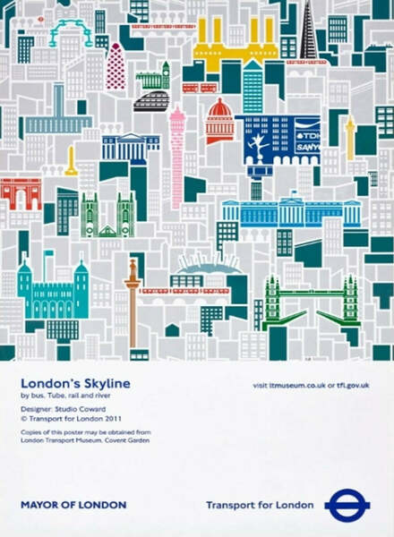 Tfl London's Skyline Original Vintage Poster | Vinterior