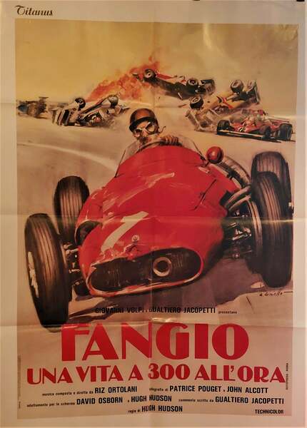 Fangio Life At 300kph. Original Movie Poster, Italy, 1980 | Vinterior