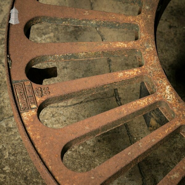 Pair Of 4ft Cast Iron 'Street Scene' Tree Grille / Tree Grate Circular ...