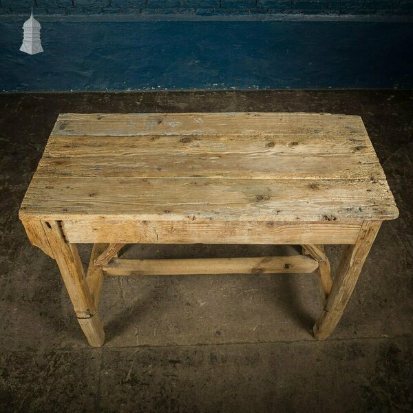 Early 18th C Small Rustic Pine Work Table | Vinterior