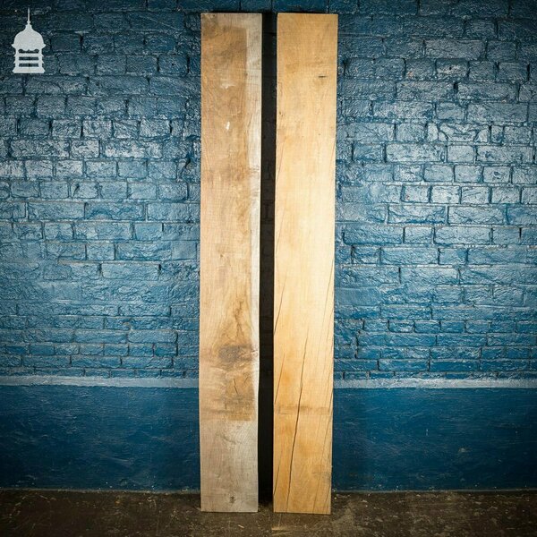 Pair Of Chunky Seasoned Oak Planks | Vinterior