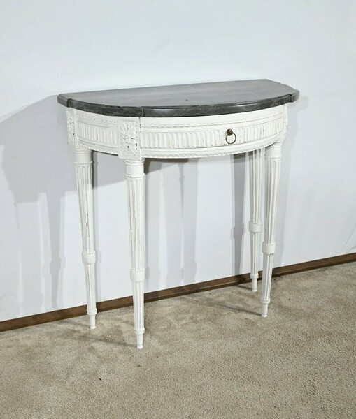 Half Moon Console In Rechampi Wood, Louis XVI Style – Early 19th ...