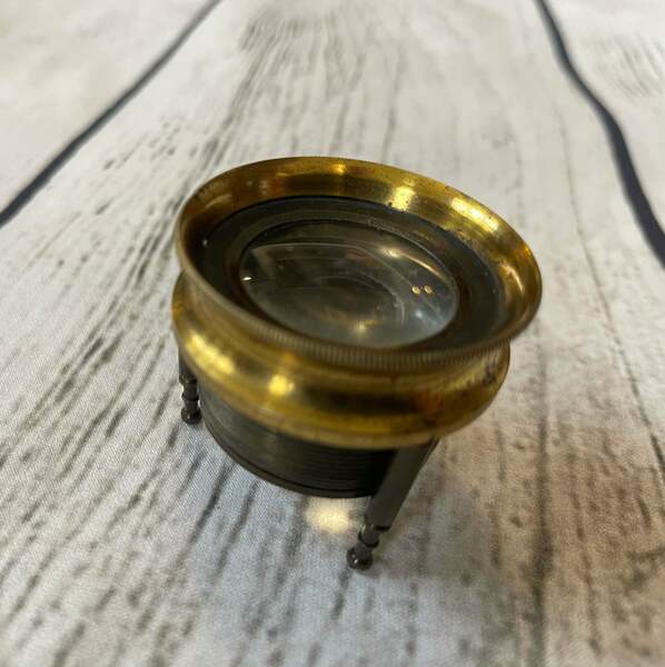 Antique Tripod Map, Chart Magnifier, Reading Lens, Navigation ...