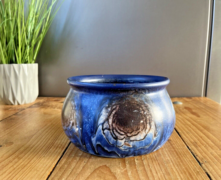 Mid Century Swedish Upsala Ekeby Studio Pottery Abstract Floral ...