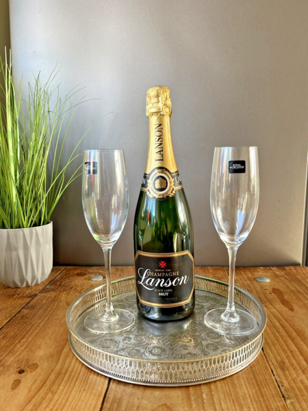 Vintage 60's Viners Silver Alpha Plate Footed Champagne Drink Round ...