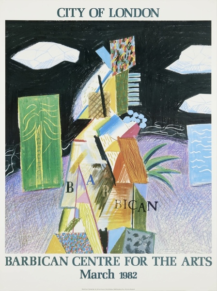 David Hockney Barbican Centre For The Arts Exhibition Poster. | Vinterior