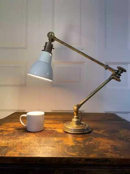 Vintage Brass Dugdills Daisy Cog Military Admiralty Adjustable Desk ...