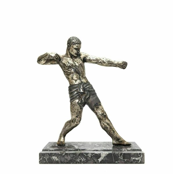 Antique Sculpture The Archer On Marble Base | Vinterior