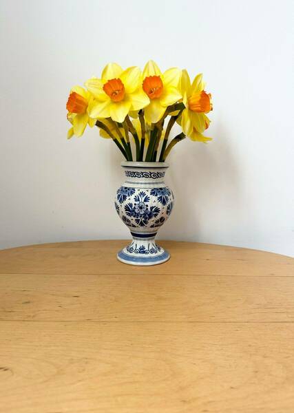 Royal Delft De Porceleyne Fles Vase, Hand Painted Vintage Vase, Made In ...