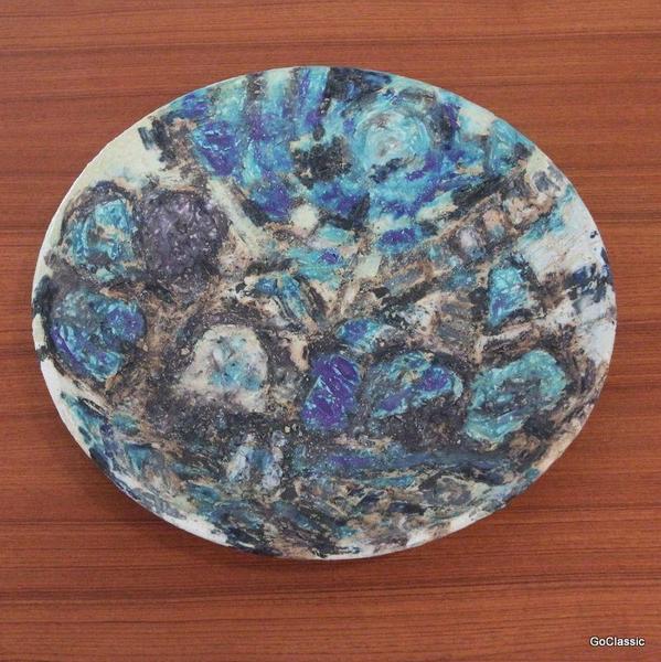 Retro Stoneware Big, Beautiful Platter By Peter Stengade | Vinterior
