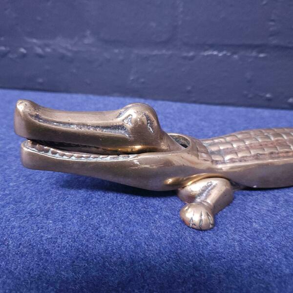 Brass Crocodile Nutcracker Circa Early 20thc | Vinterior