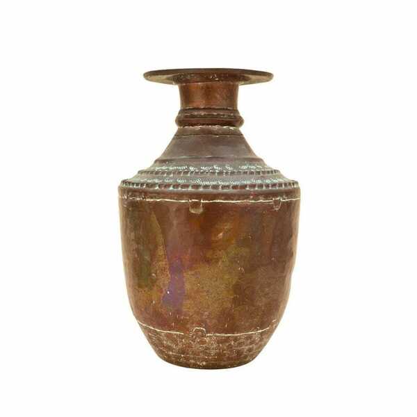 Vintage Nepalese Copper Gagri, Nepalese Water Vessel, Rustic Copper ...