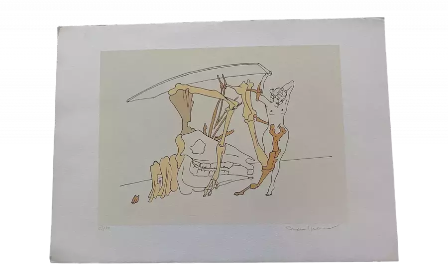 Marcel Jean, Surrealist Composition, Color Lithography, 1960s | Vinterior