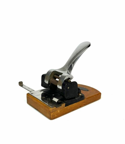 Rare Large Streamline Bauhaus Perforator Art Deco Office By Leitz No ...
